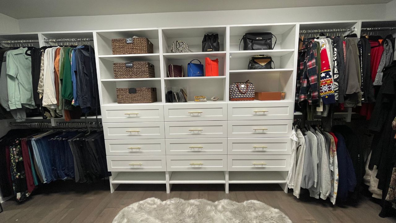 2025 A Beautiful Custom Closet Decluttering & Organizing Transformation